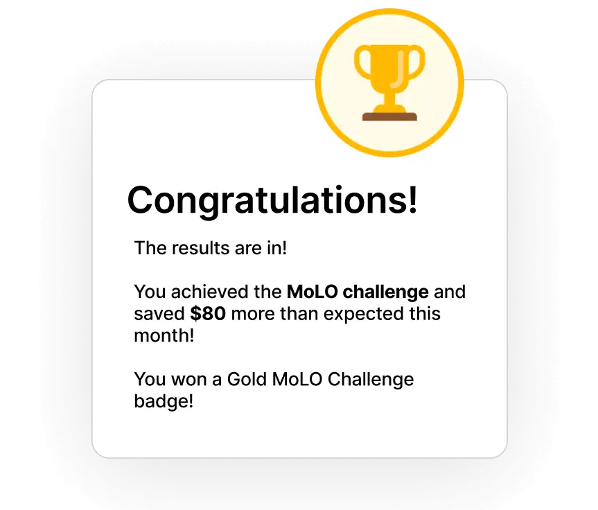 MOLO Money App - PAY OFF debt fast without skimping | Achieve